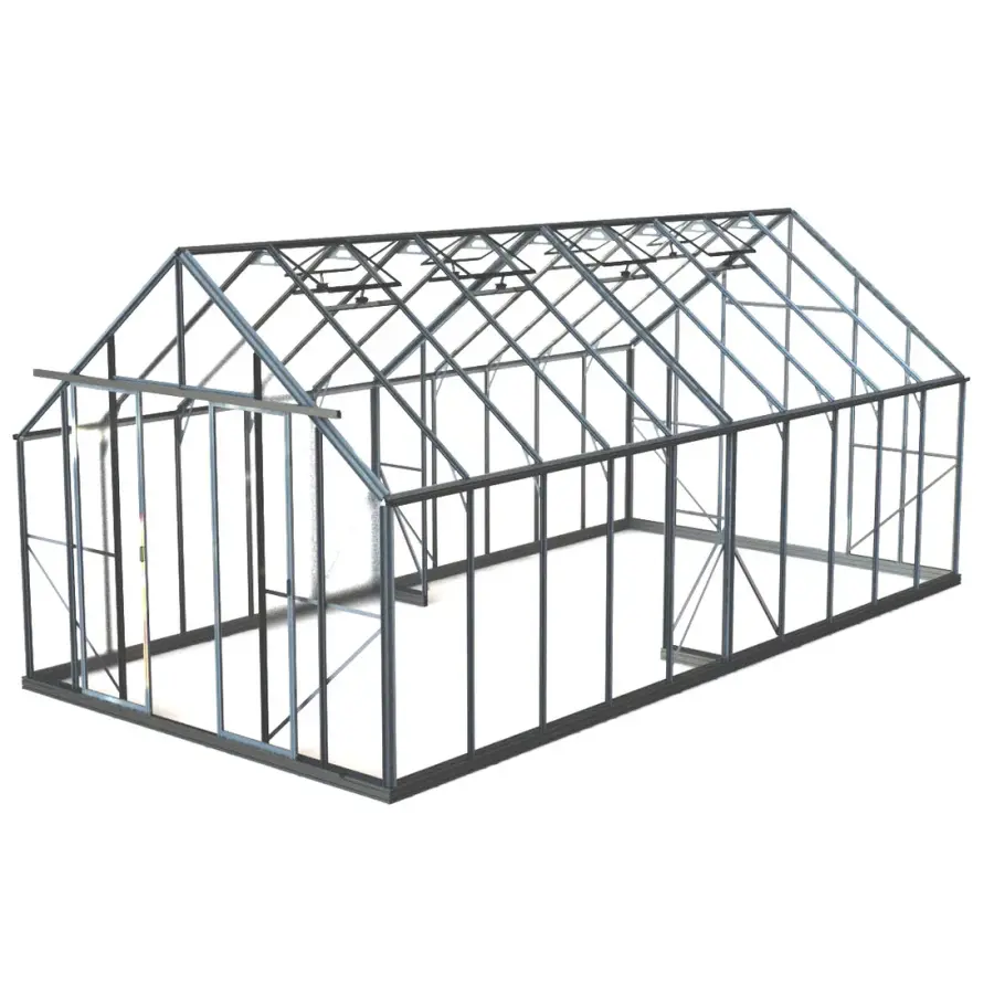 10 x 20 ft Glasshouse with 4 mm Toughened Safety Glass — Green My Space