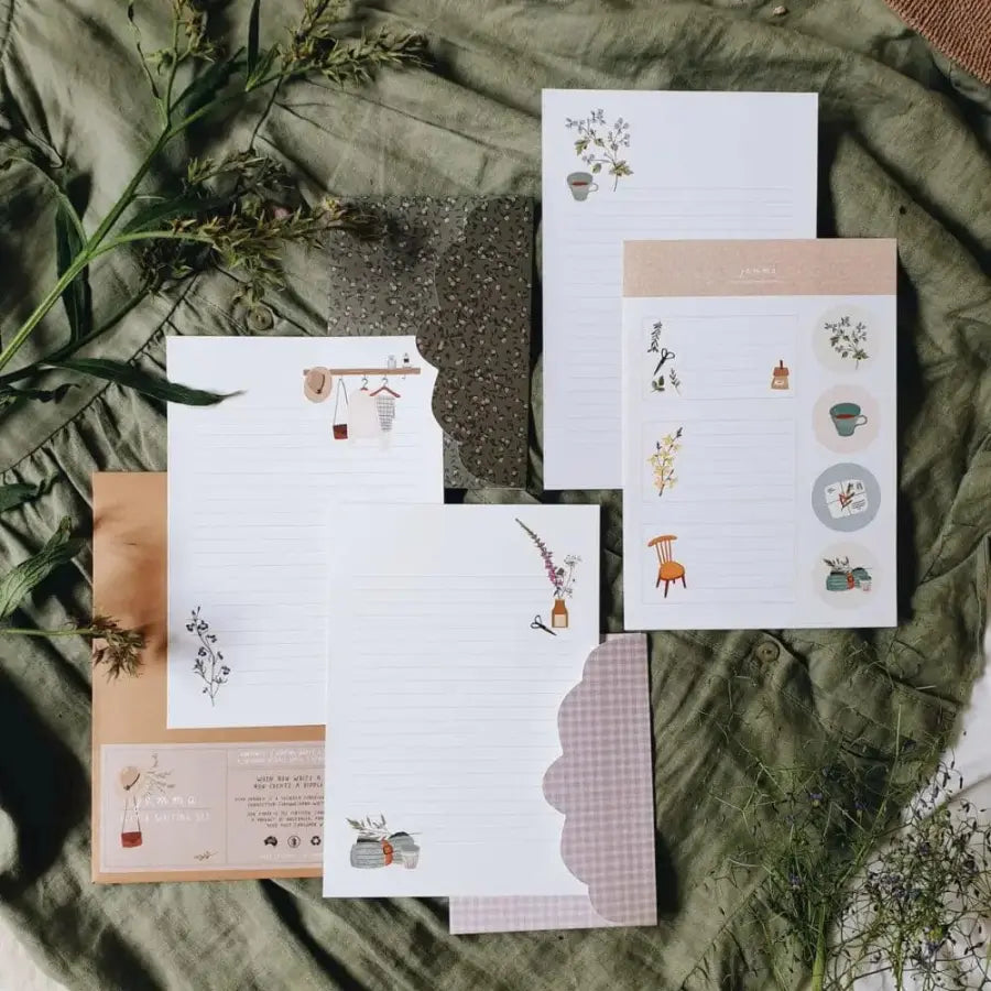 Jemma Letter Writing Set — Green My Space