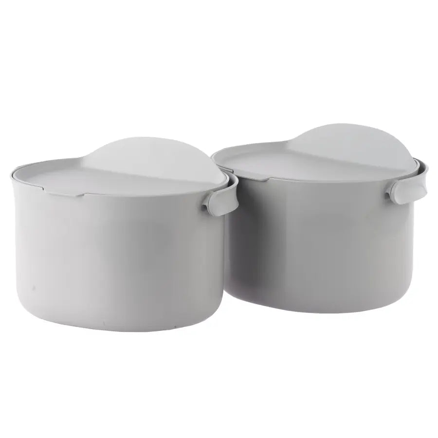 Maze Skaza 3.3l Organko Compost Caddy – Pack Of 2 – Grey- Stylish and ...