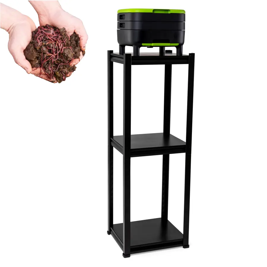 Maze Worm Farm with 3 Shelf Kit & 1000 Worms – Efficient Organic Waste ...