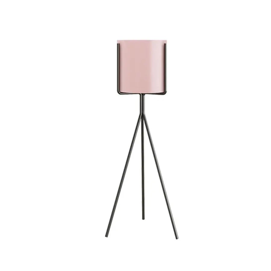 80cm Tripod Black & Pink Plant Stand - Sleek, Durable, and Space-Saving ...
